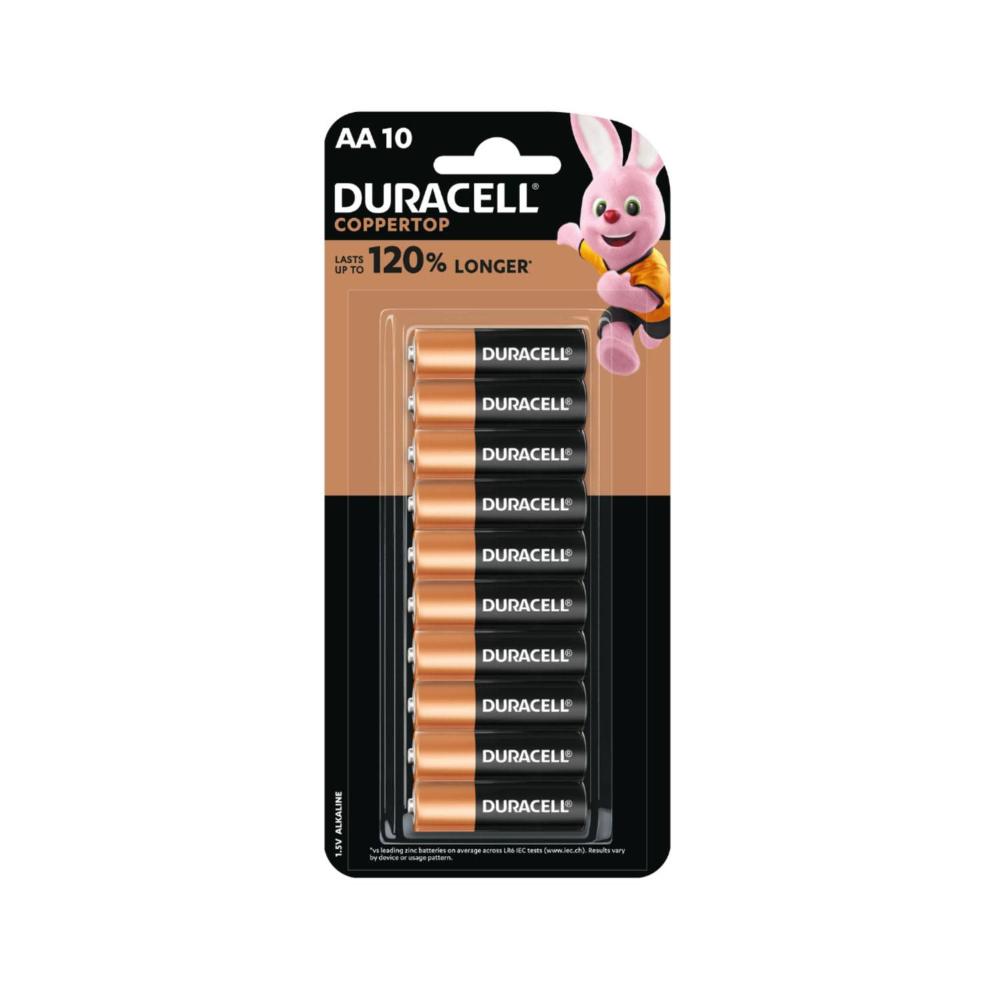 Buy Duracell Coppertop AA Alkaline Batteries 10 Pack | Coles