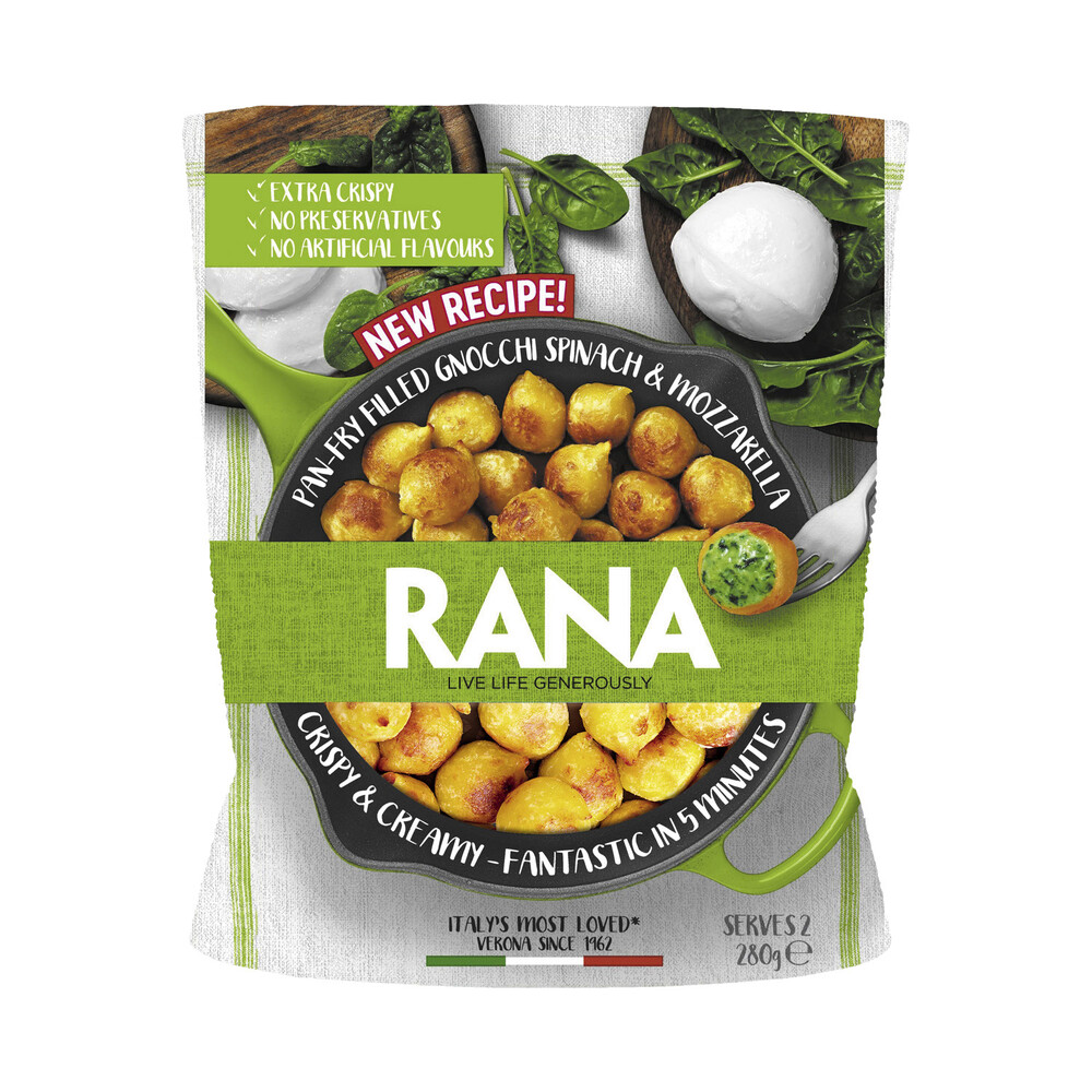 Buy Rana Panfry Filled Gnocchi Spinach Mozzarella 280g | Coles