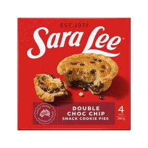 Buy Sara Lee Cookie Pies Double Choc Chip 4pk 380g | Coles