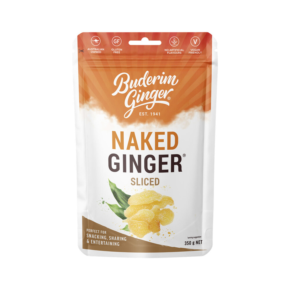 Buy Buderim Naked Sliced Ginger 350g | Coles