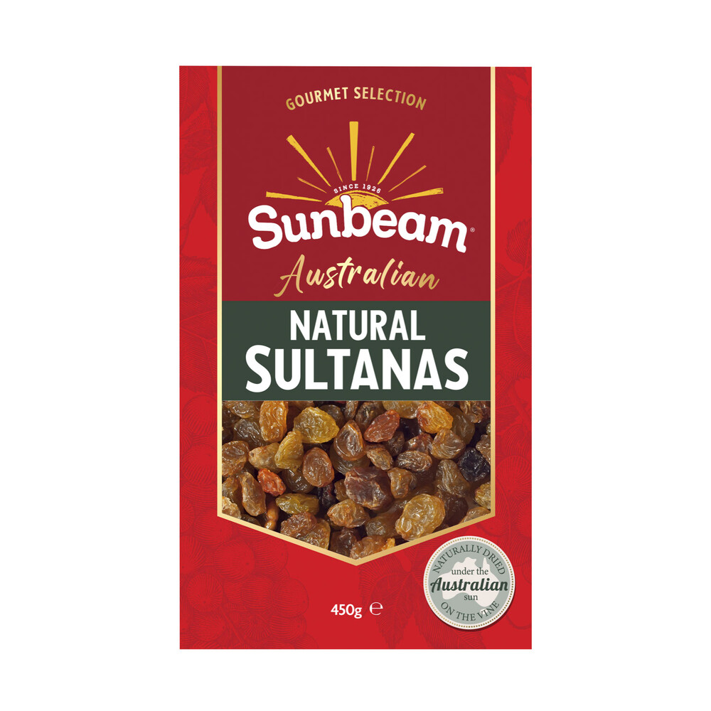Buy Sunbeam Vine Ripened Natural Australian Sultanas 450g | Coles