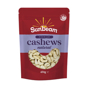 Buy Sunbeam Nuts Raw & Natural Cashews 450g | Coles