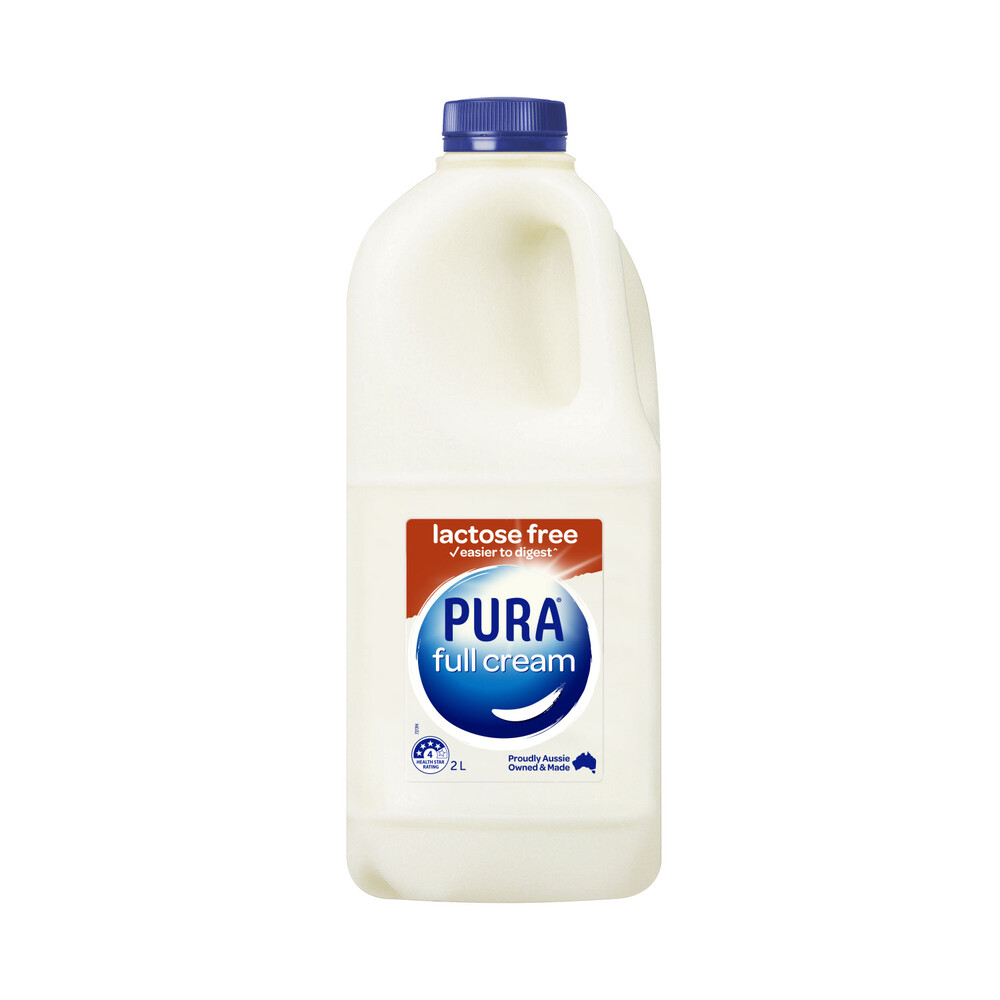 Buy Pura Lactose Free Full Cream 2L | Coles