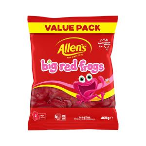 Buy Allen's Lollies Big Red Frogs 465g | Coles
