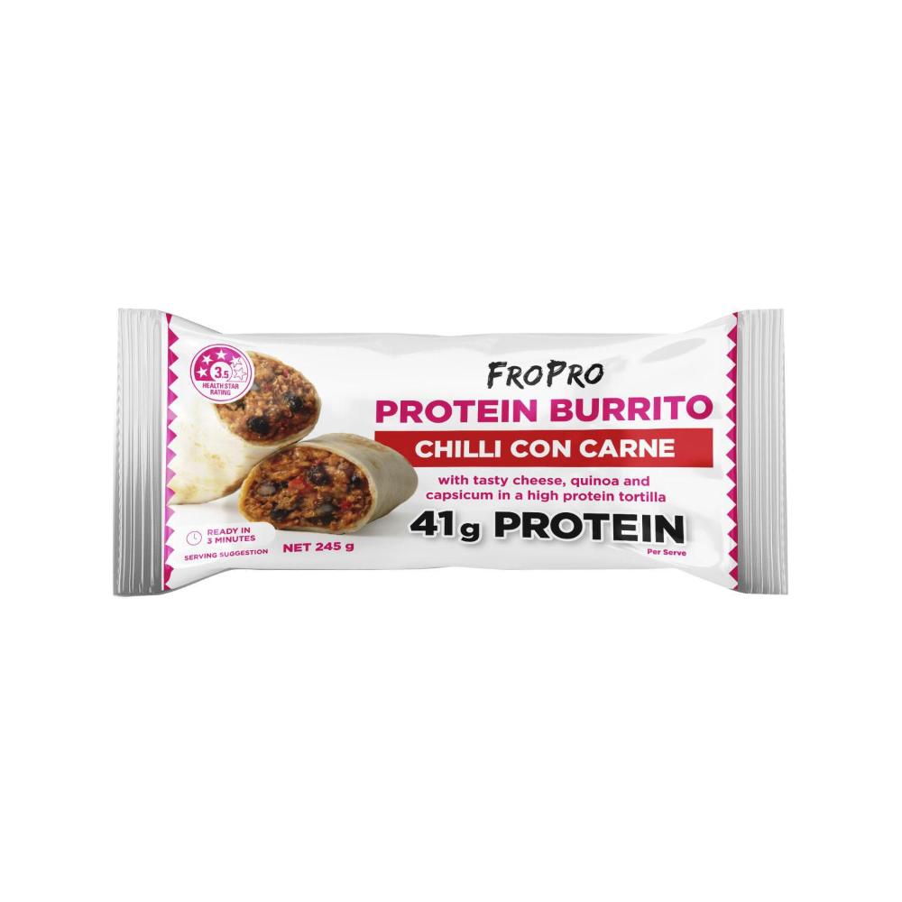 Buy FroPro Protein Chilli Con Carne Burrito 245g | Coles