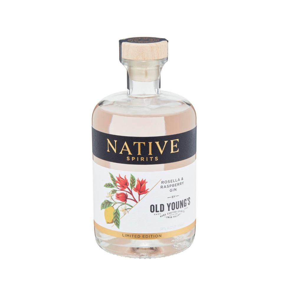 Buy Native Spirits Rosella And Raspberry Gin By Old Youngs 500ml 1 Each ...