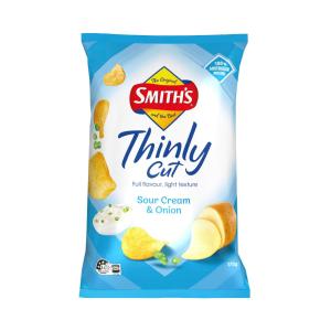 Buy Smith's Thinly Cut Potato Chips Share Pack Sour Cream & Onion 175g ...
