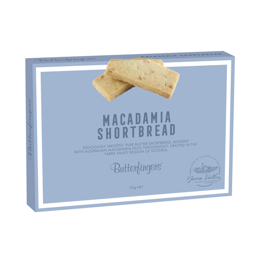 Buy Butterfingers Macadamia Shortbread 175g | Coles