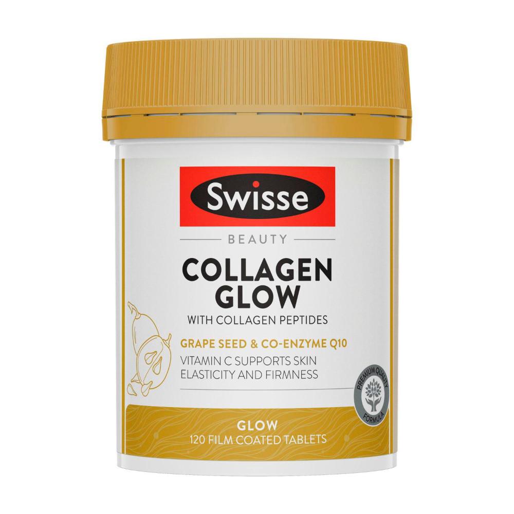 Buy Swisse Beauty Collagen Glow Supports Skin Elasticity & Firmness 120 ...