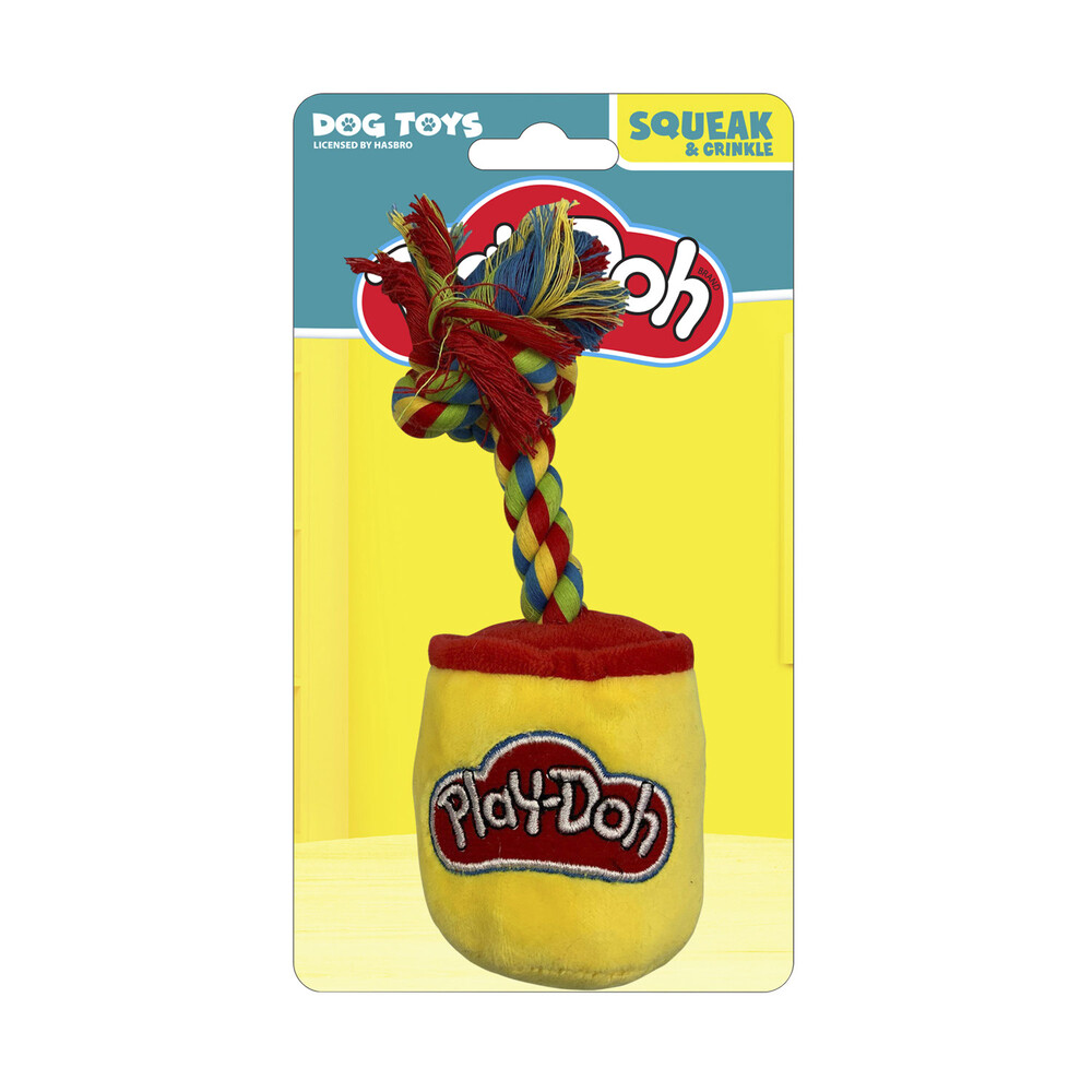 Buy Hasbro 5 In S Play-Doh Squeak And Crinkle Single Can Tug Dog Toy 1 ...