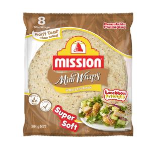 Buy Mission Mini Wrap Wholegrain 8 pack 384g | Coles