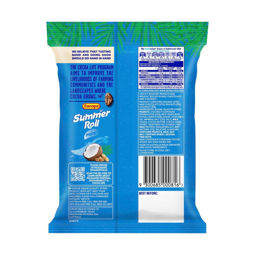Buy Europe Summer Roll Chocolate Bites 150g | Coles
