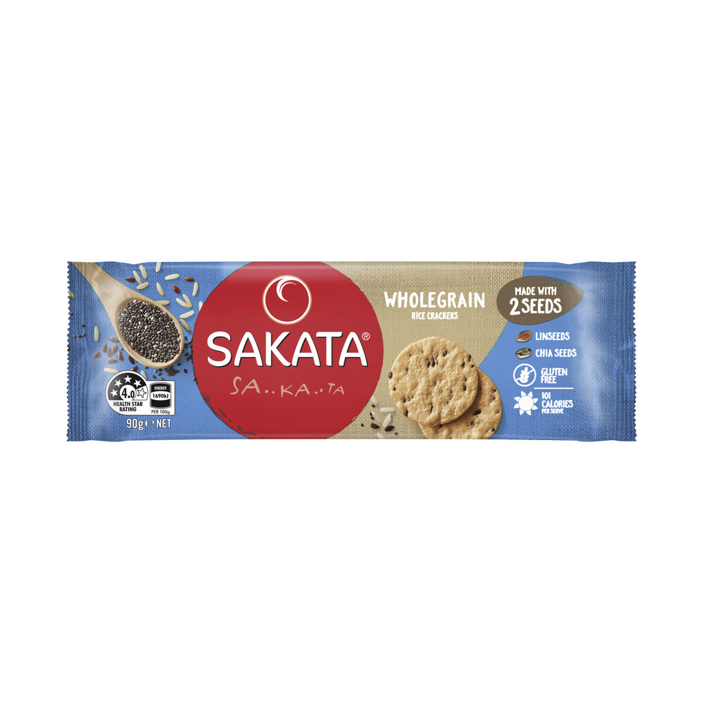 Buy Sakata Wholegrain Original Rice Crackers 90g | Coles