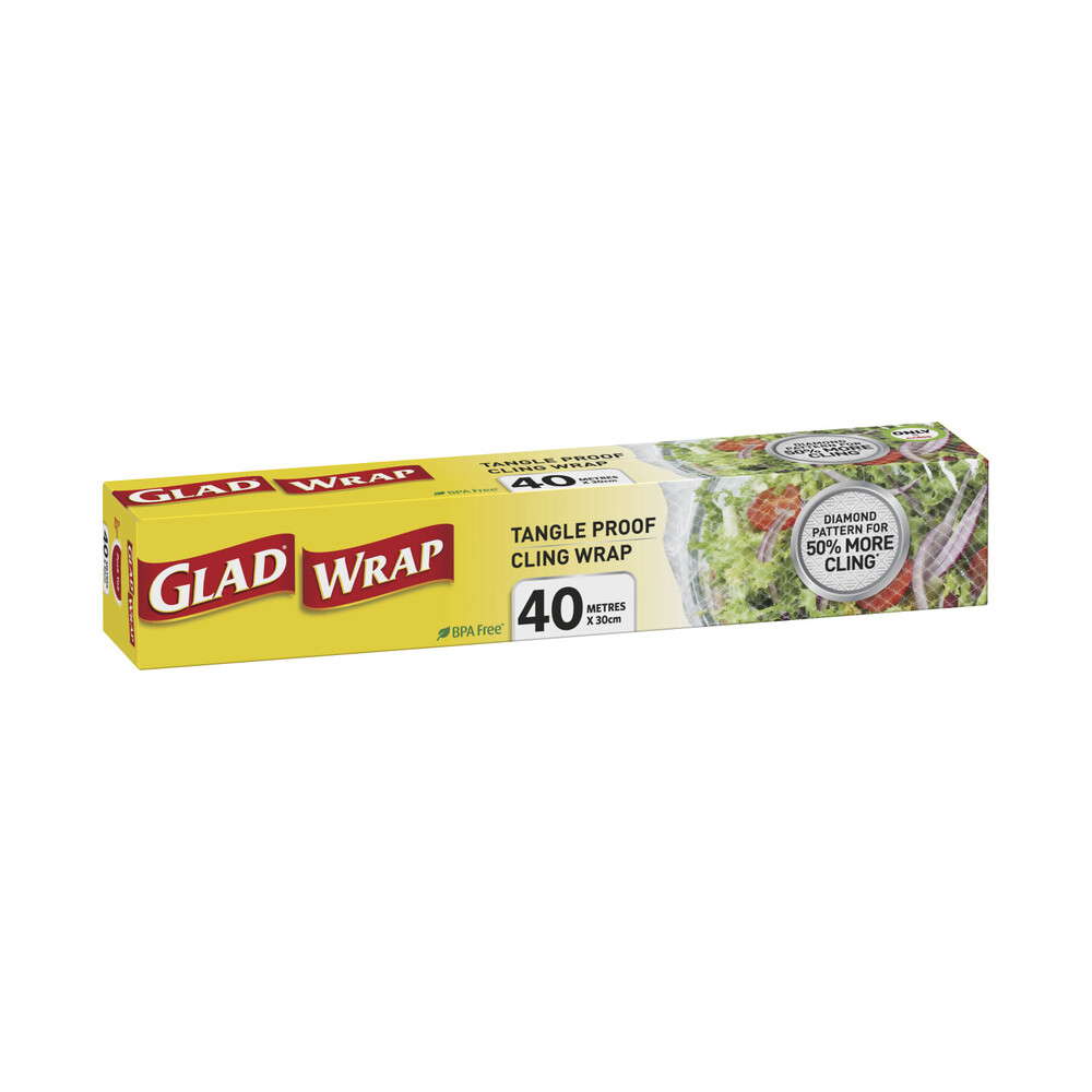 Buy Glad Cling Wrap Tangle Proof 40m 1 pack | Coles