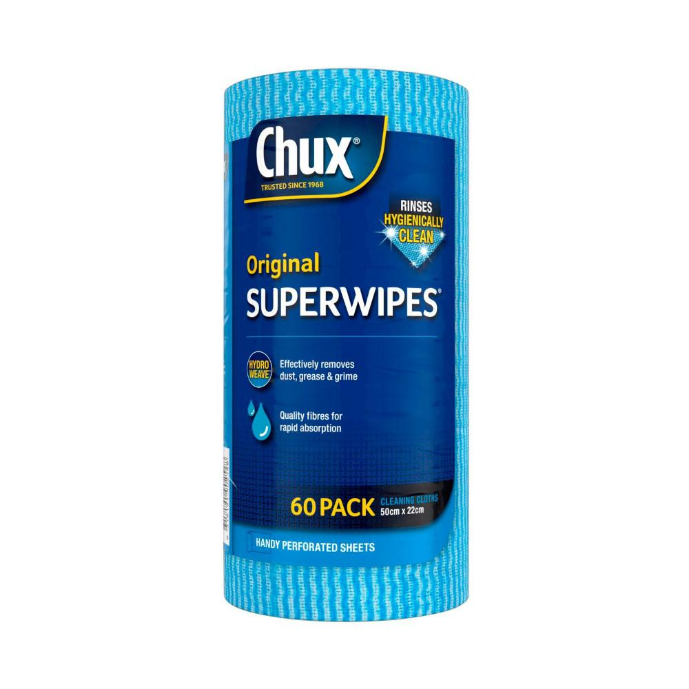 Buy Chux Superwipes Cloth Handy Roll 60 Pack | Coles