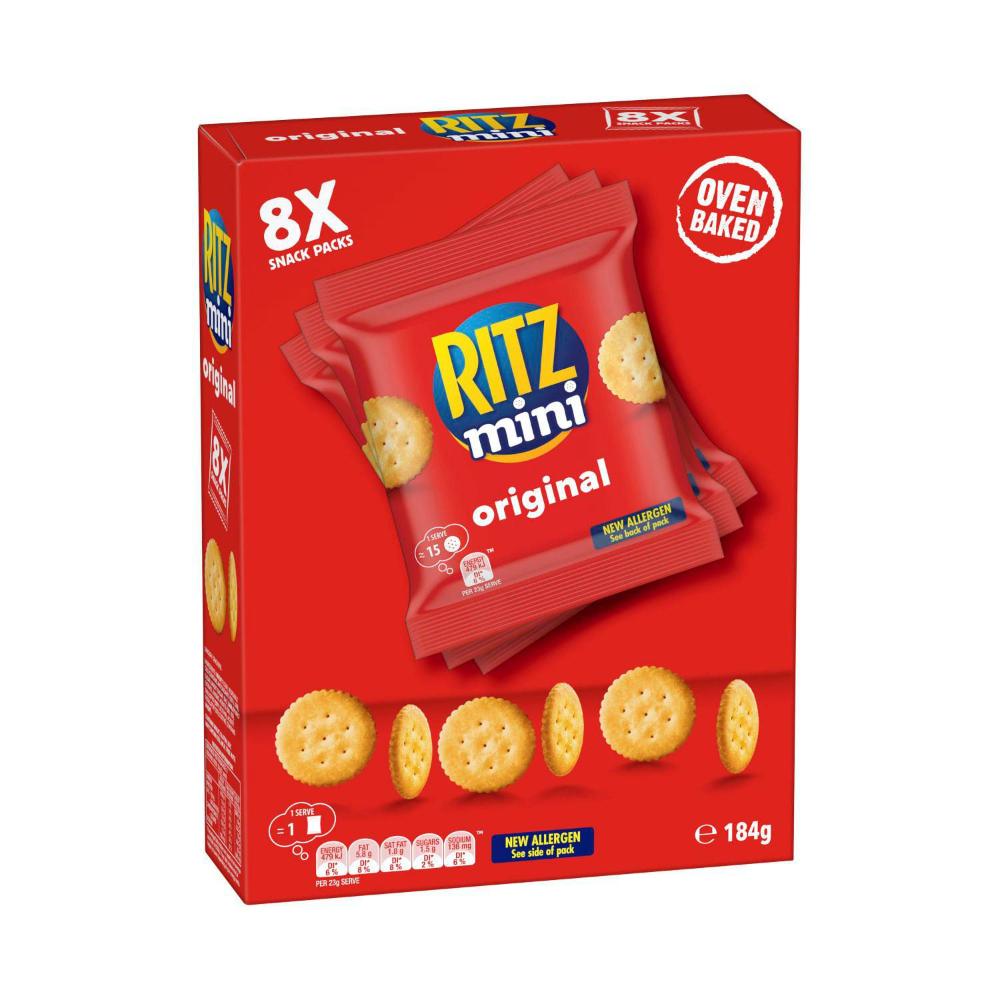 Buy Ritz Multipack Crackers Original 184g | Coles