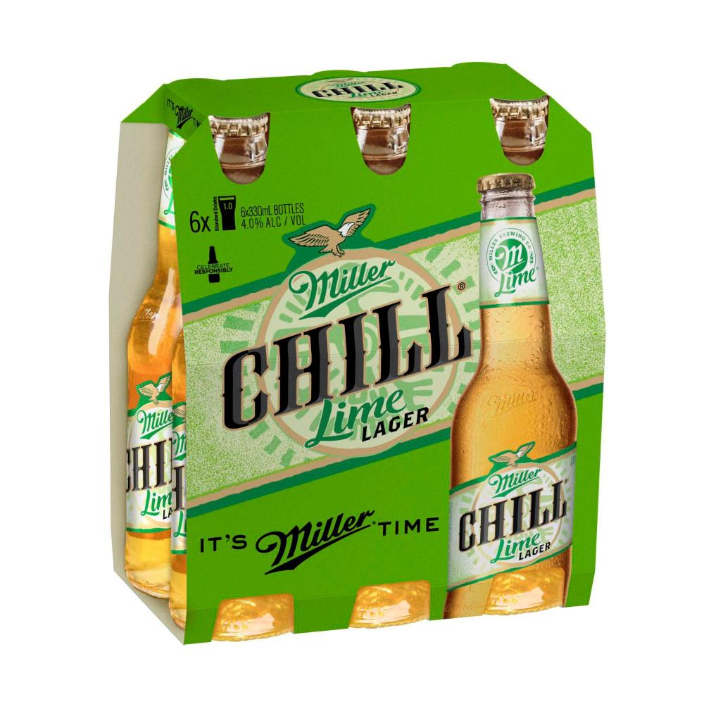 Buy Miller Chill Premium Bottle 330ml 6 Pack | Coles