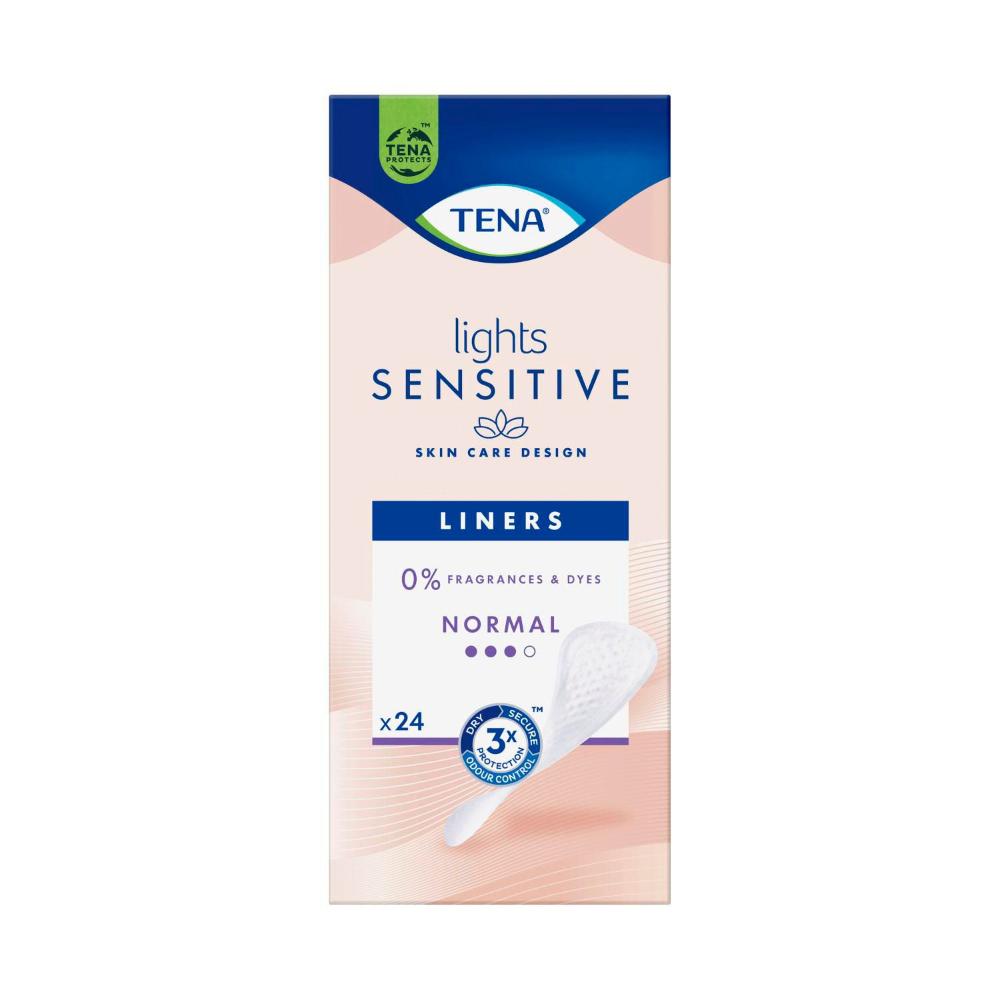 Buy Tena Liners Sensitive Light Normal 24 pack | Coles