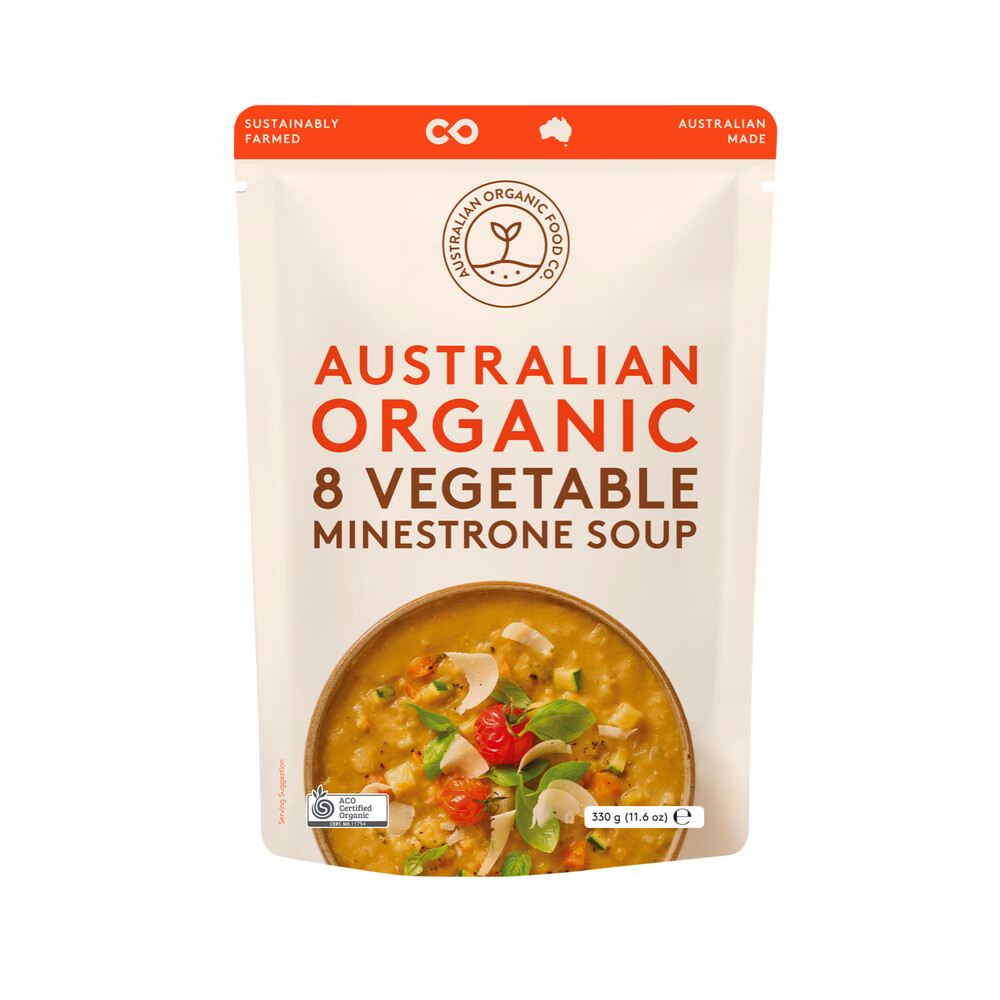 Buy Australian Organic 8 Vegetable Minestrone Soup 330g | Coles