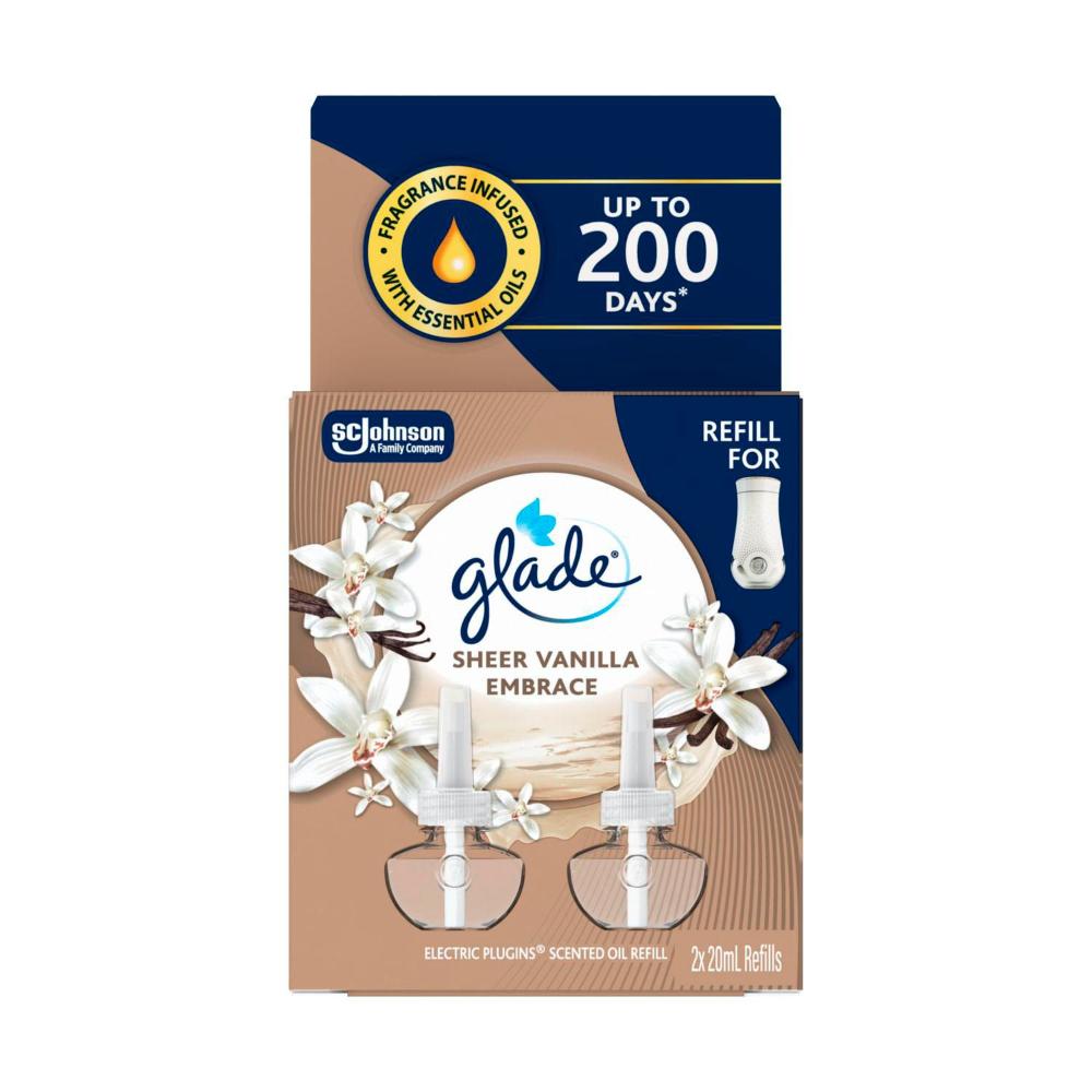 Buy Glade Electric Scented Oil Refill Sheer Vanilla Embrace 40mL | Coles