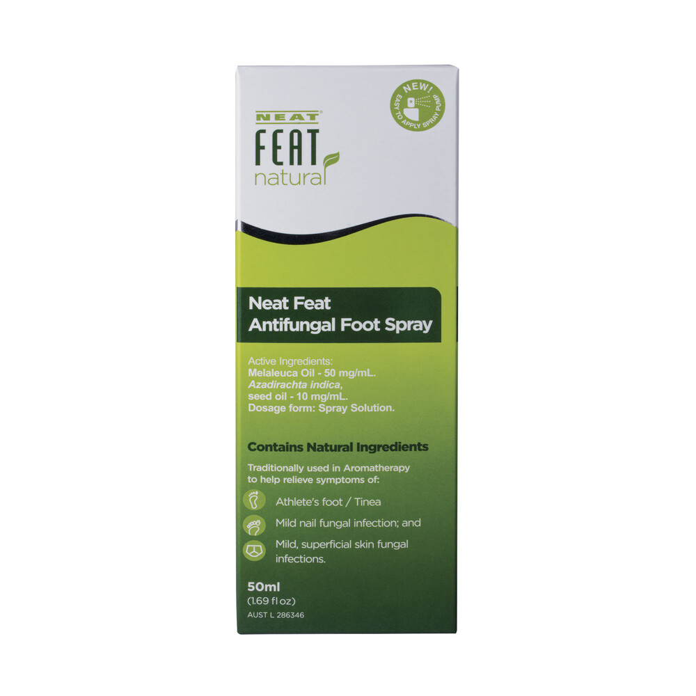 Buy Neat Feet Natural Antifungal Foot Spray 50mL | Coles