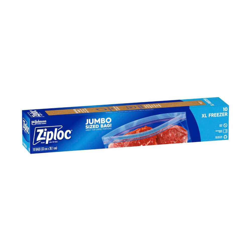 Buy Ziploc Freezer Bags Xlarge Resealable Food Storage 10 Pack | Coles