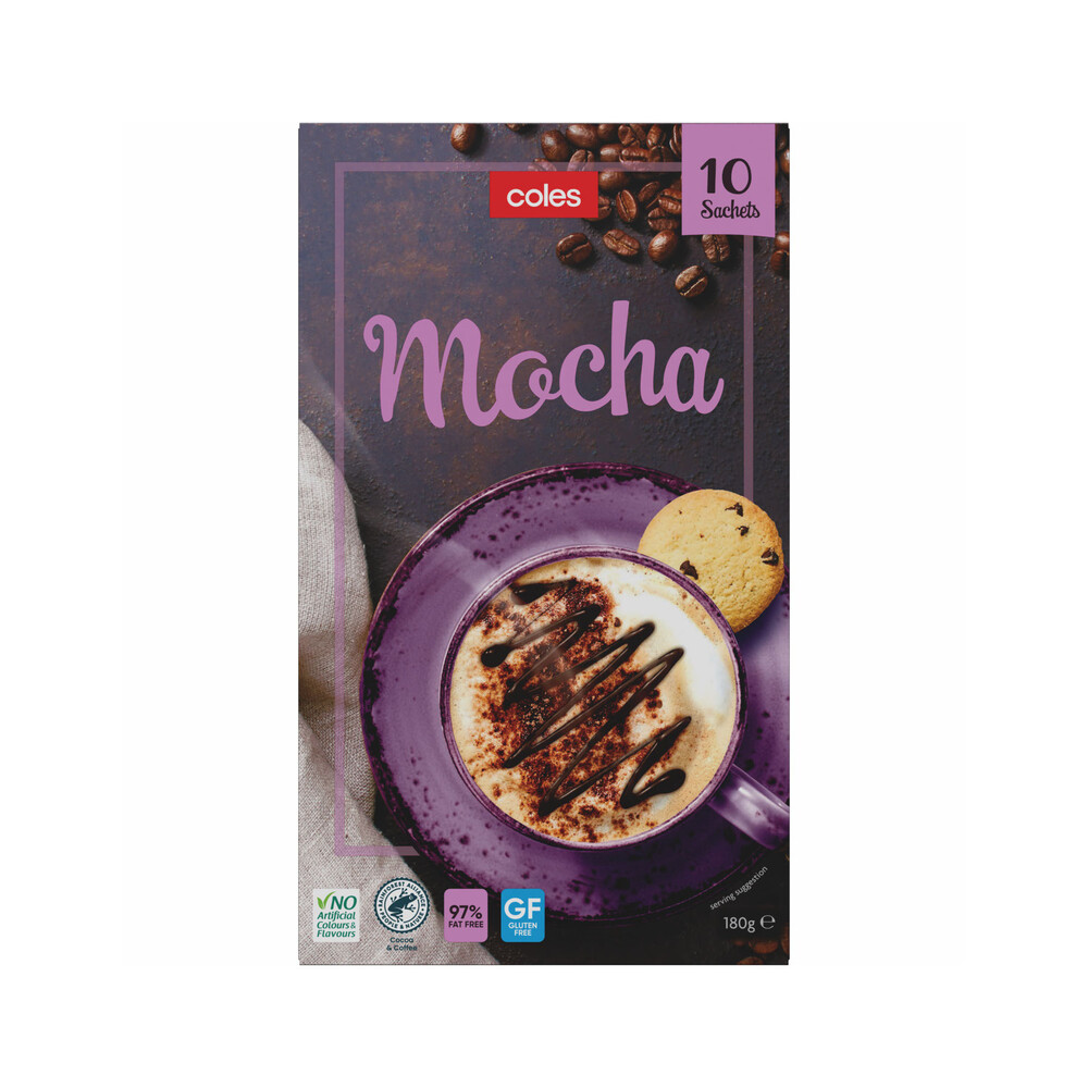 Buy Coles Coffee Mocha 180g 10 Pack | Coles