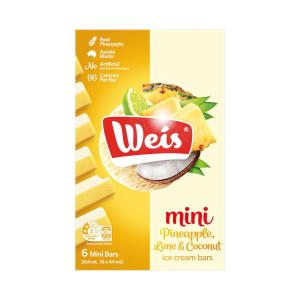 Buy Weis Ice Confection Pineapple Lime & Coconut Bar 6 Pack 264mL | Coles