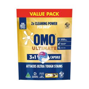 Buy OMO Ultimate 3 in 1 Laundry Capsules 50 Washes 50 pack | Coles