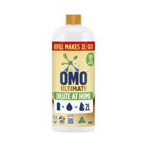 Buy OMO Ultimate Laundry Liquid Dilute at Home Refill 40 Washes 665mL ...