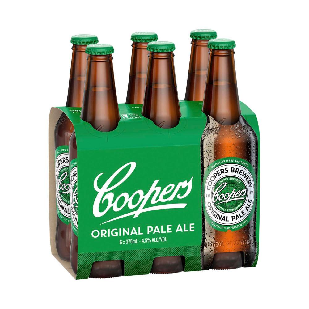 Buy Coopers Original Pale Ale Bottle 375ml 6 Pack | Coles