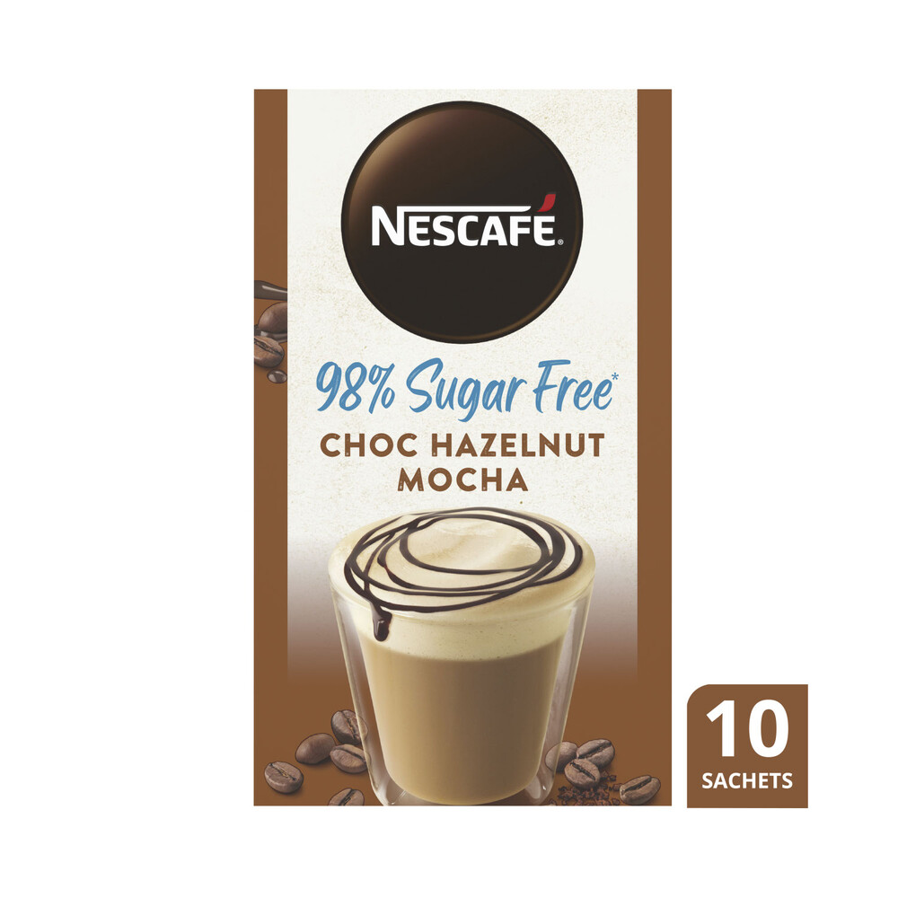 Buy Nescafe Gold 98% Sugar Free Chocolate Hazelnut Mocha Sachets 10 ...