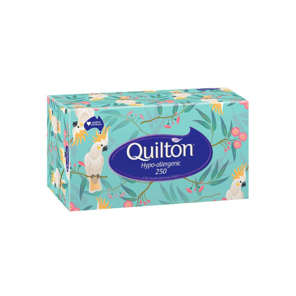 Buy Quilton 2-ply Hypo Allergenic Facial Tissues 250 Pack | Coles