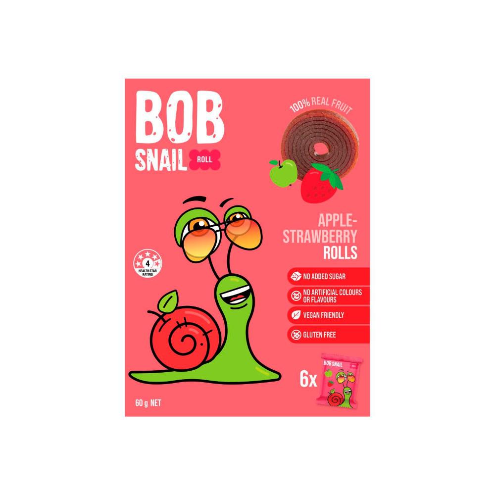 Buy Bob Snail Fruit Roll Snack Apple Strawberry 60g | Coles