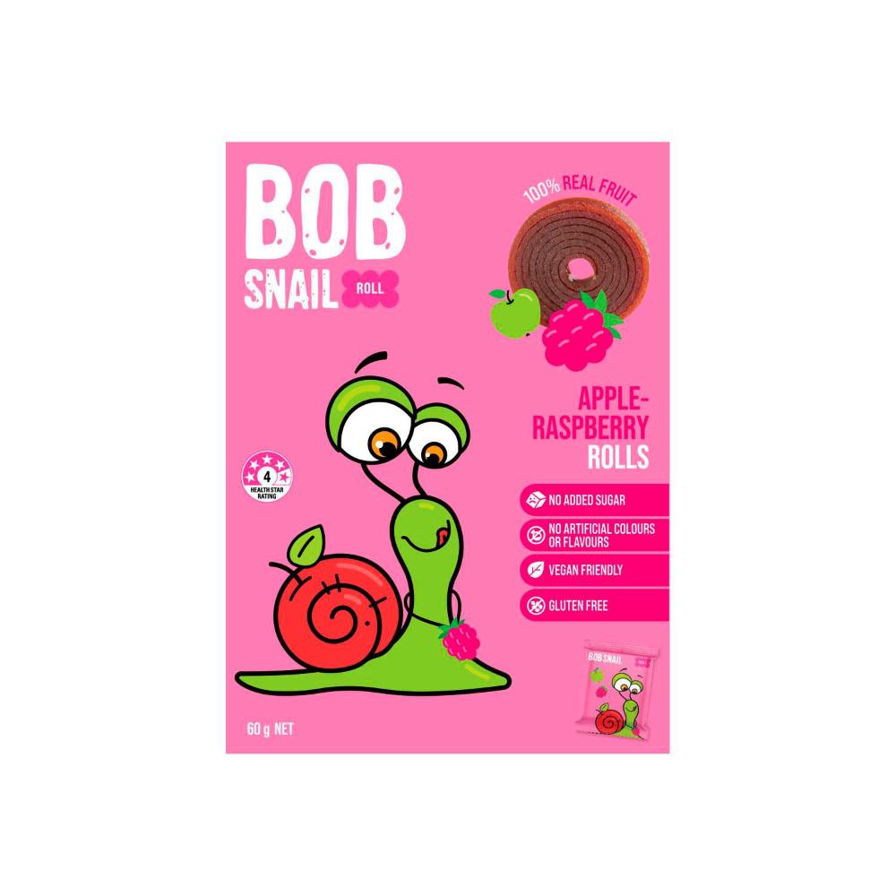 Buy Bob Snail Fruit Roll Snack Apple Raspberry 60g | Coles