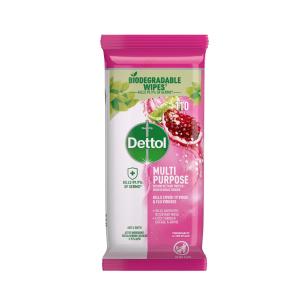Buy Dettol Disinfectant Pomegranate Multipurpose Cleaning Wipes 110 pack | Coles