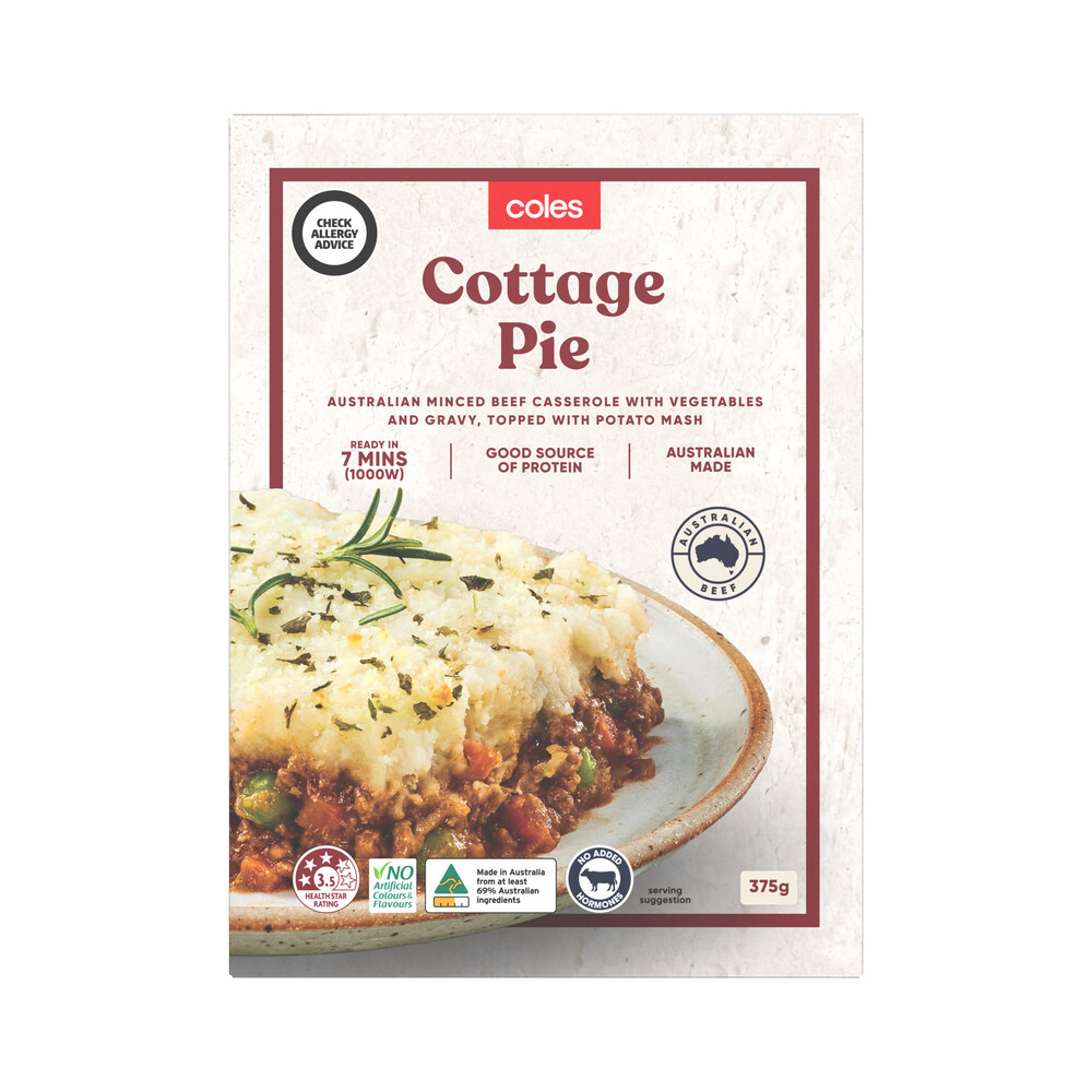 Buy Coles Frozen Convenience Meal Cottage Pie 375g | Coles