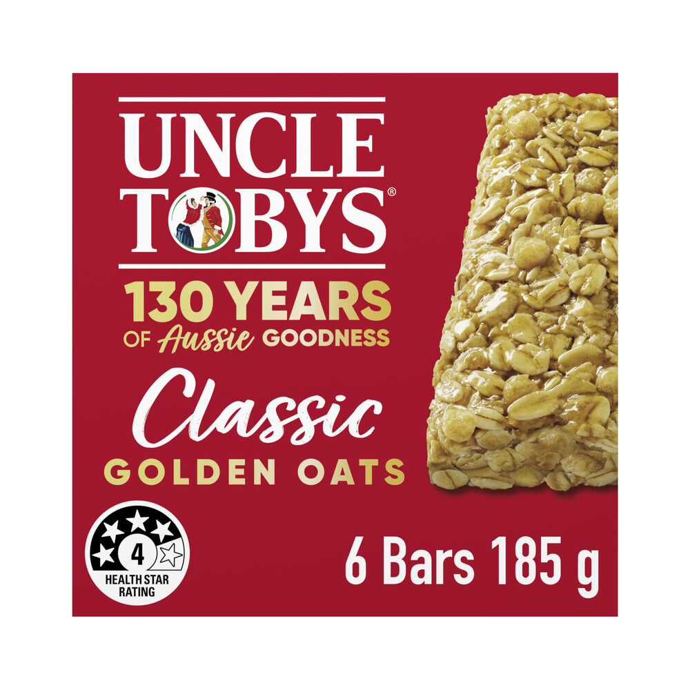 Buy Uncle Tobys Nutritious Snacks Muesli Bars Golden Oats 185g | Coles
