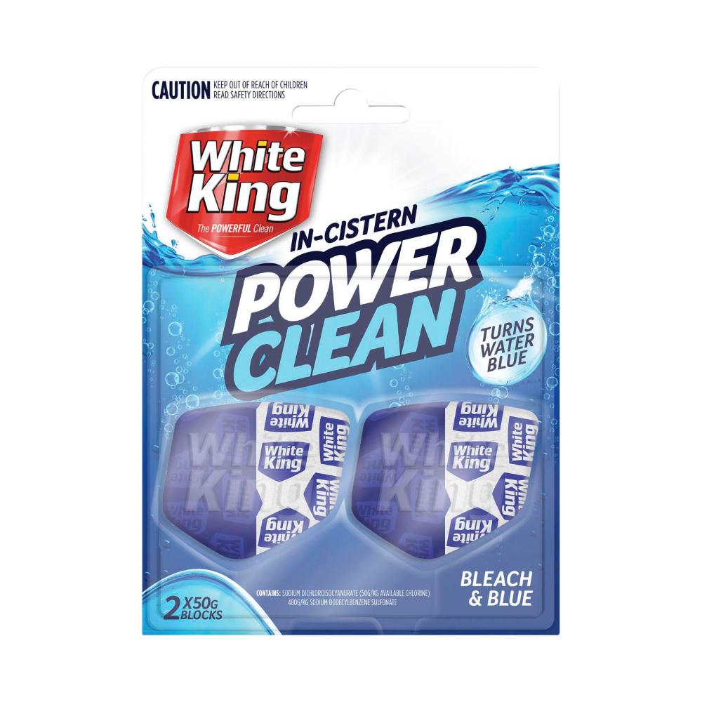 Buy White King In Cistern Block Bleach And Blue 2x50g 100g | Coles