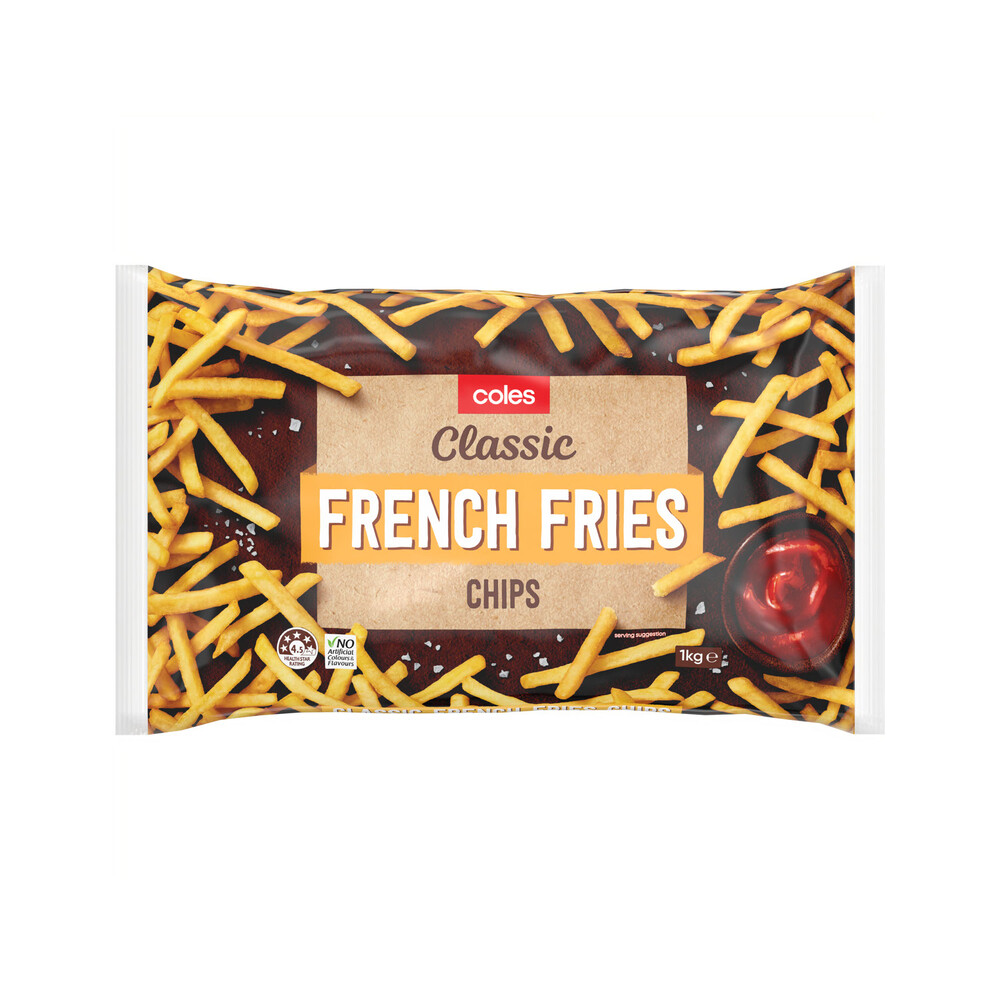 Buy Coles Frozen French Fries 1kg | Coles