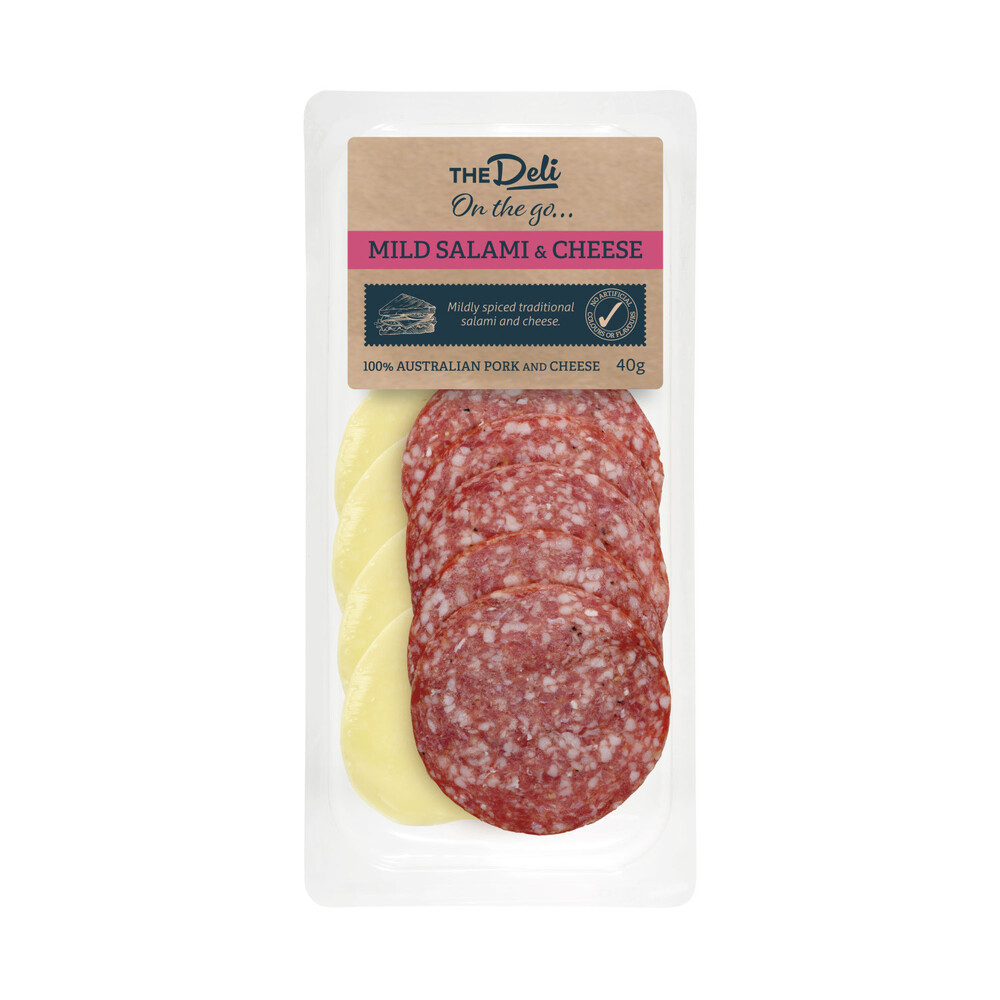 Buy The Deli On The Go Mild Salami & Cheese 40g | Coles