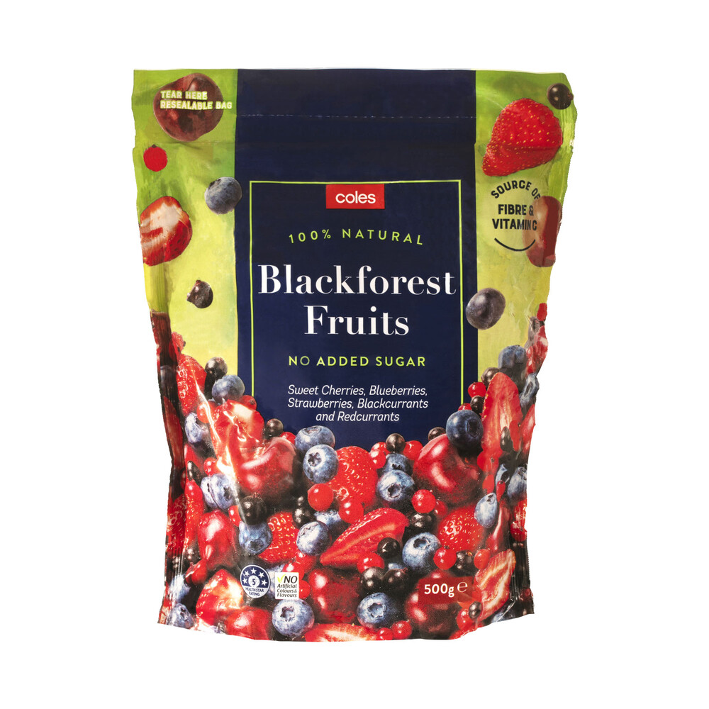Buy Coles Frozen Fruit Black Forest Mix 500g | Coles