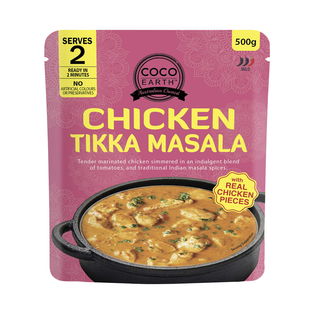 Buy Coco Earth Chicken Tikka Masala Curry 500g | Coles