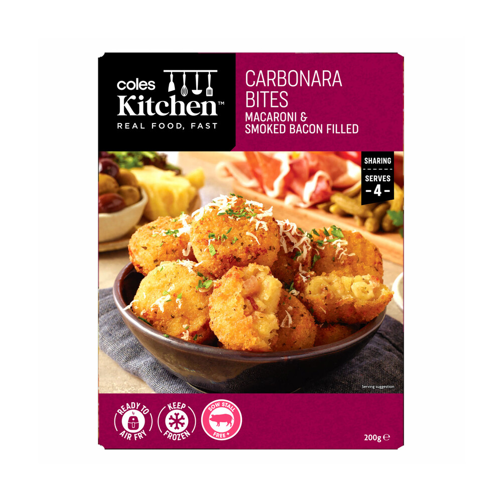 Buy Coles Kitchen Carbonara Bites 200g | Coles
