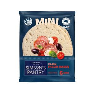 Buy Simson's Pantry Premium Mini Pizza Bases 6 Pack 240g | Coles