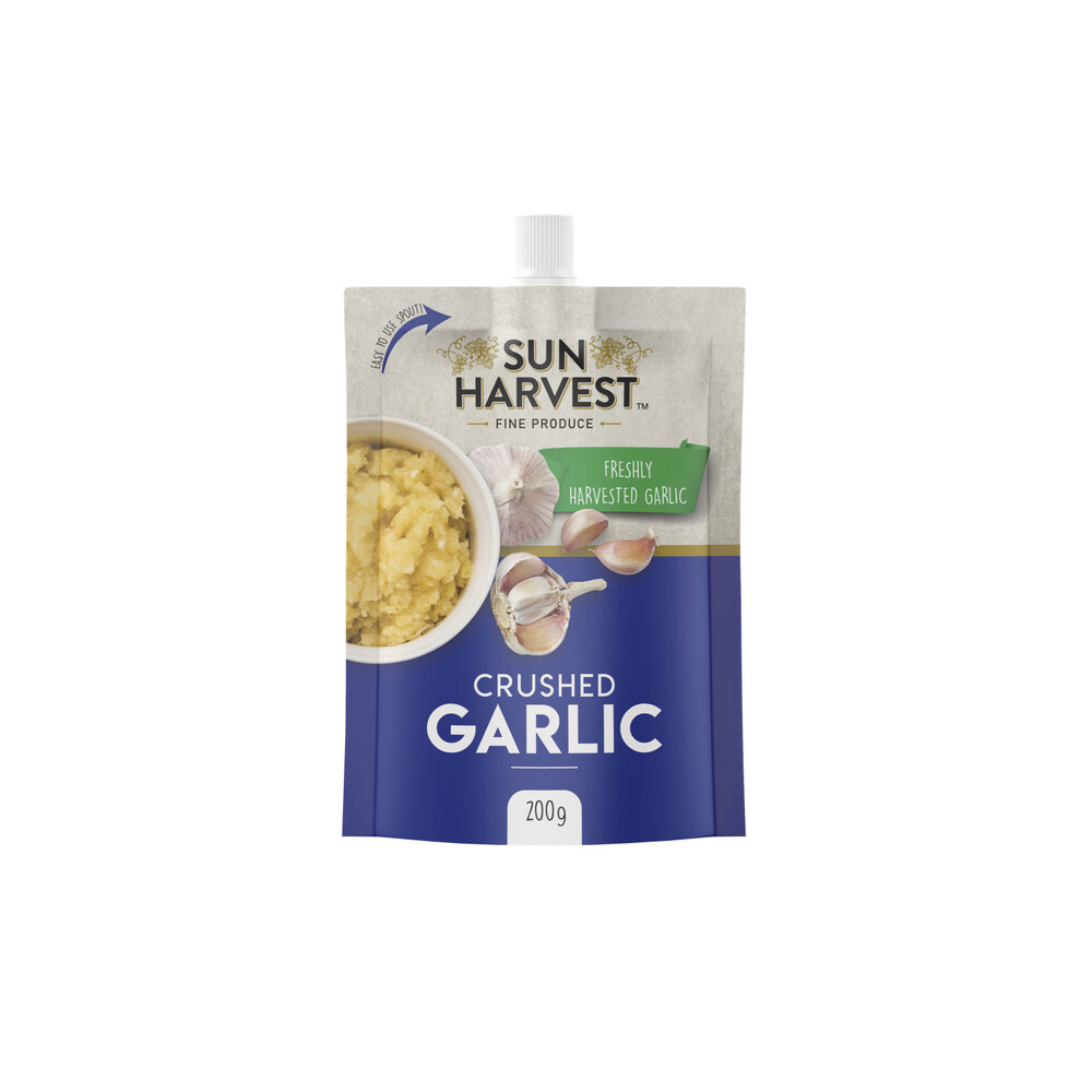 Buy Sun Harvest Crushed Garlic Pouch 200g | Coles