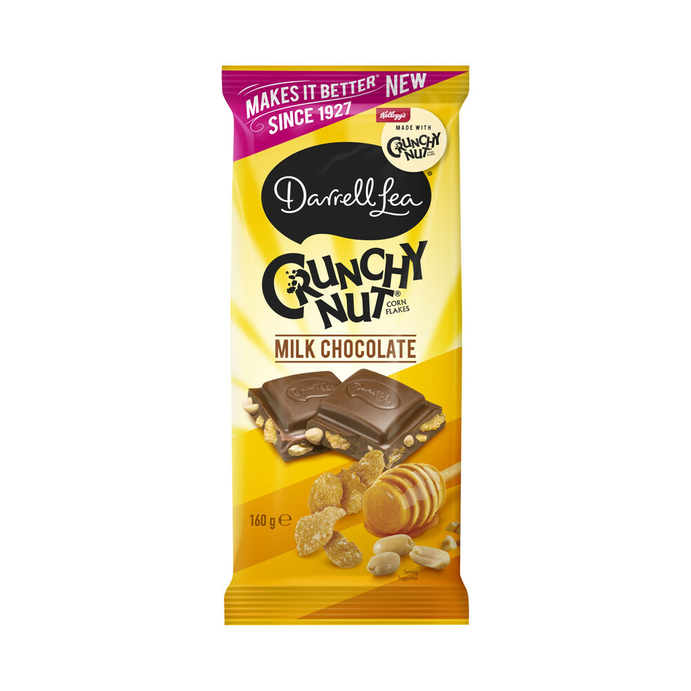 Buy Darrell Lea Crunchy Nut Milk Chocolate Block 160g | Coles