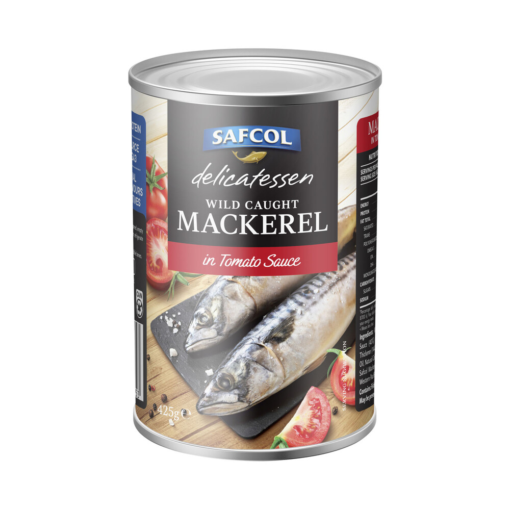 Buy Safcol Mackerel In Tomato Sauce 425g | Coles