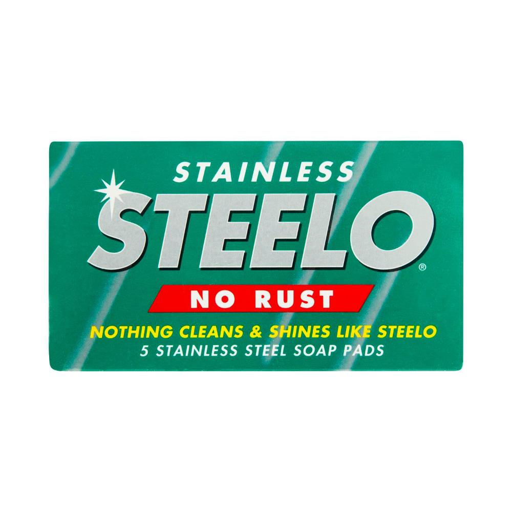 Buy Steelo No Rust Scourer Stainless Steel Soap Pads 5 pack | Coles