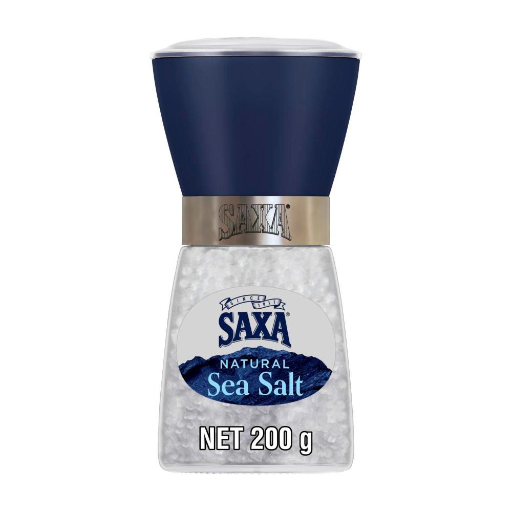 Buy Saxa Natural Sea Salt Refillable Grinder 200g | Coles
